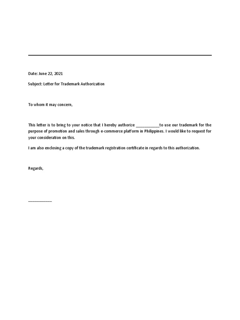 Letter of Authorization For Distributor | PDF