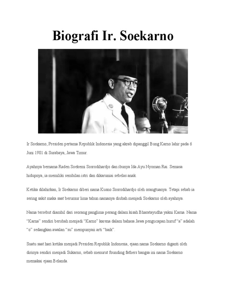 Biografi Soekarno | PDF