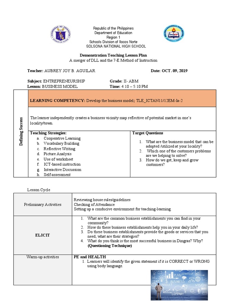 DLL 2019 For Observation Business Model (Autorecovered) | PDF ...