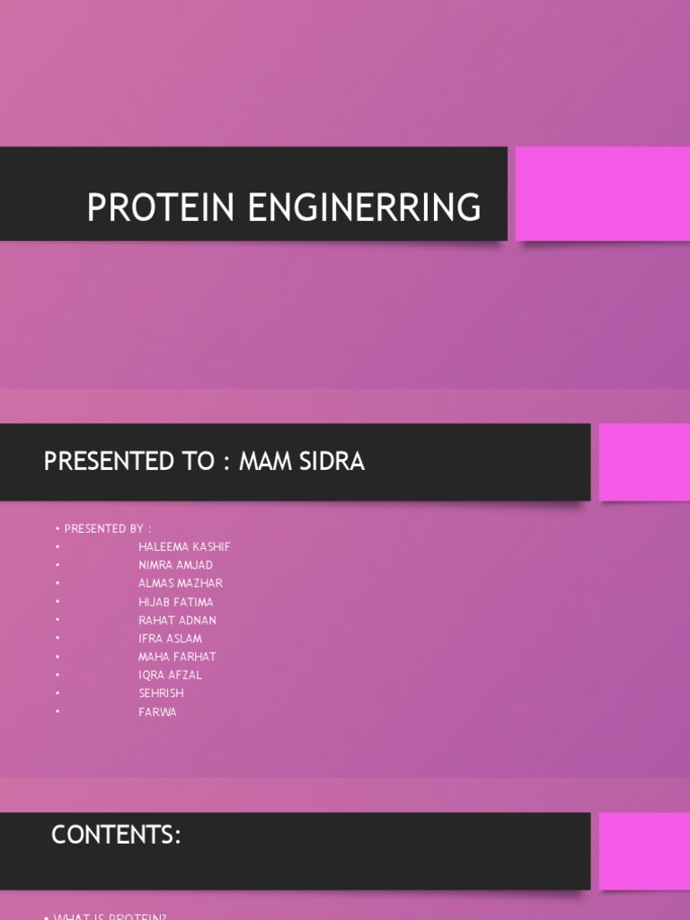 Protein eNGINEERING | PDF | Proteins | Mutagenesis