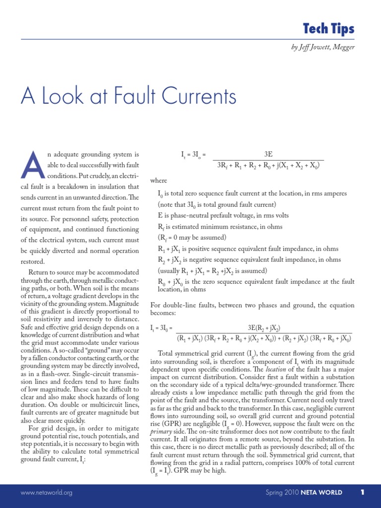 Understanding Earth Fault Current | PDF | Teaching Methods & Materials ...