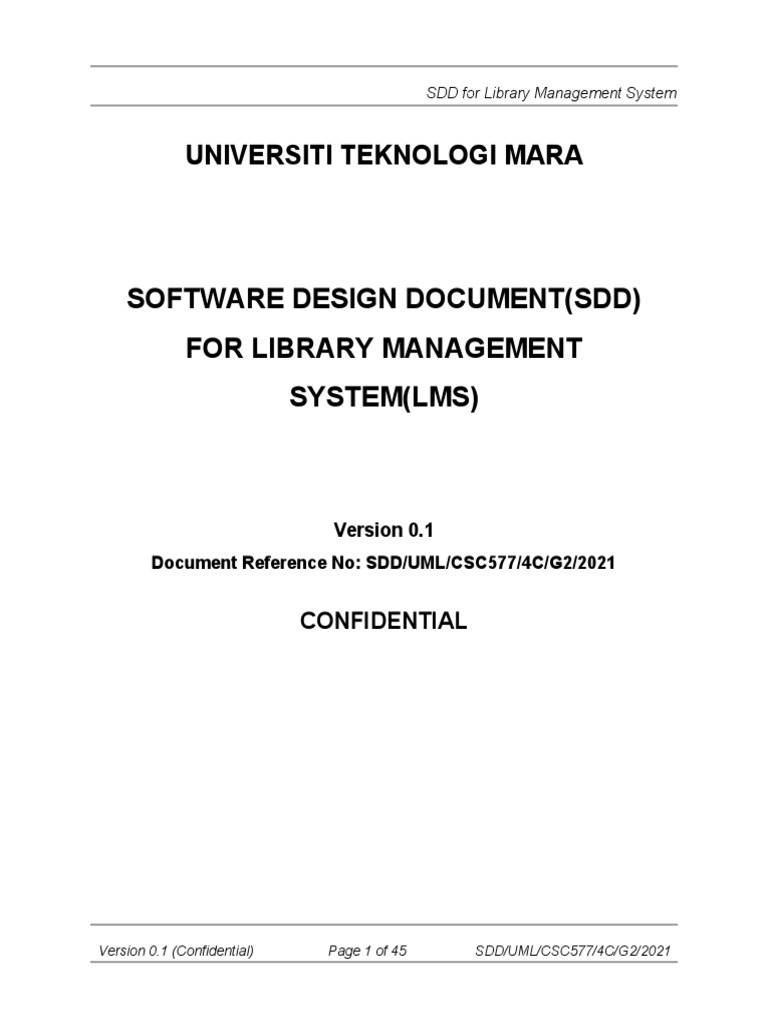 Csc577 SDD 4c Group2 | PDF | Library (Computing) | Input/Output