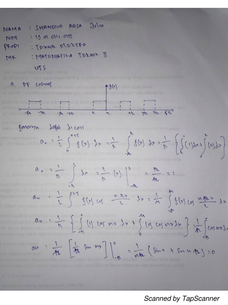 UTS Matematika Teknik 2 | PDF