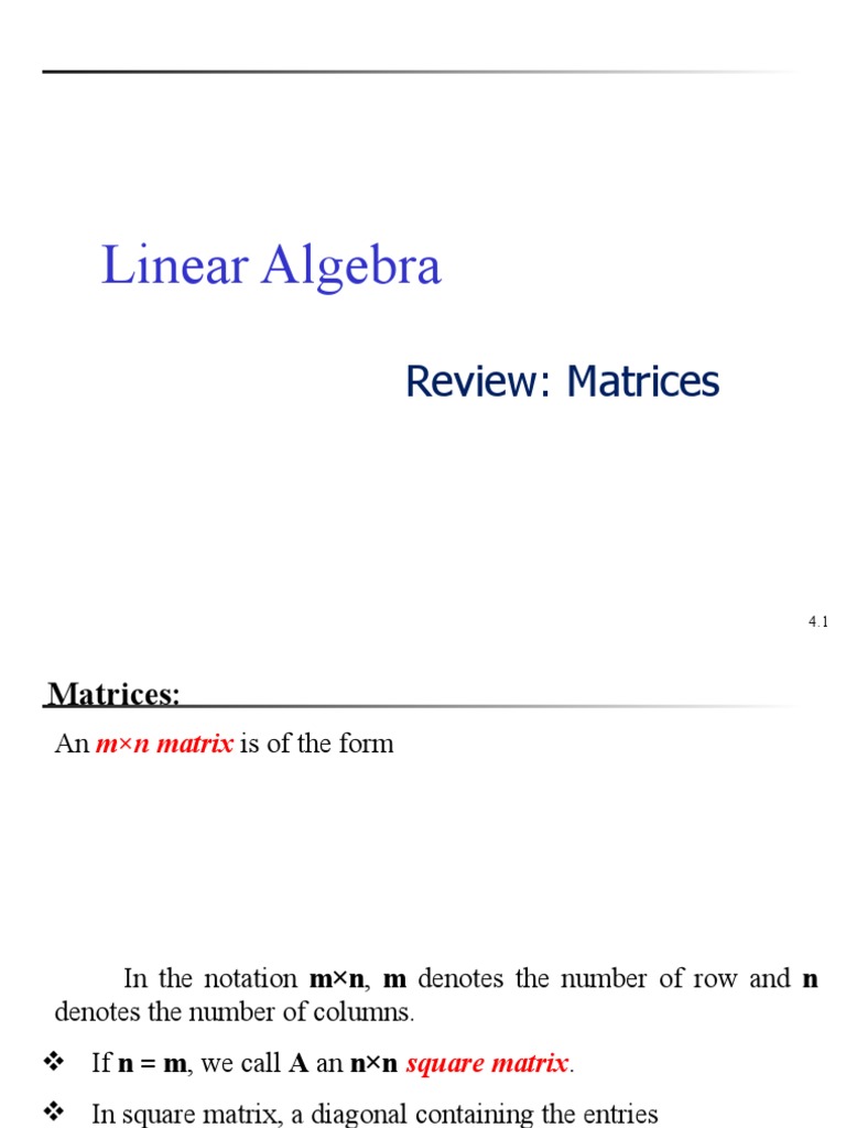 L2 - Linear Algebra - Matrices-New | PDF | System Of Linear Equations ...