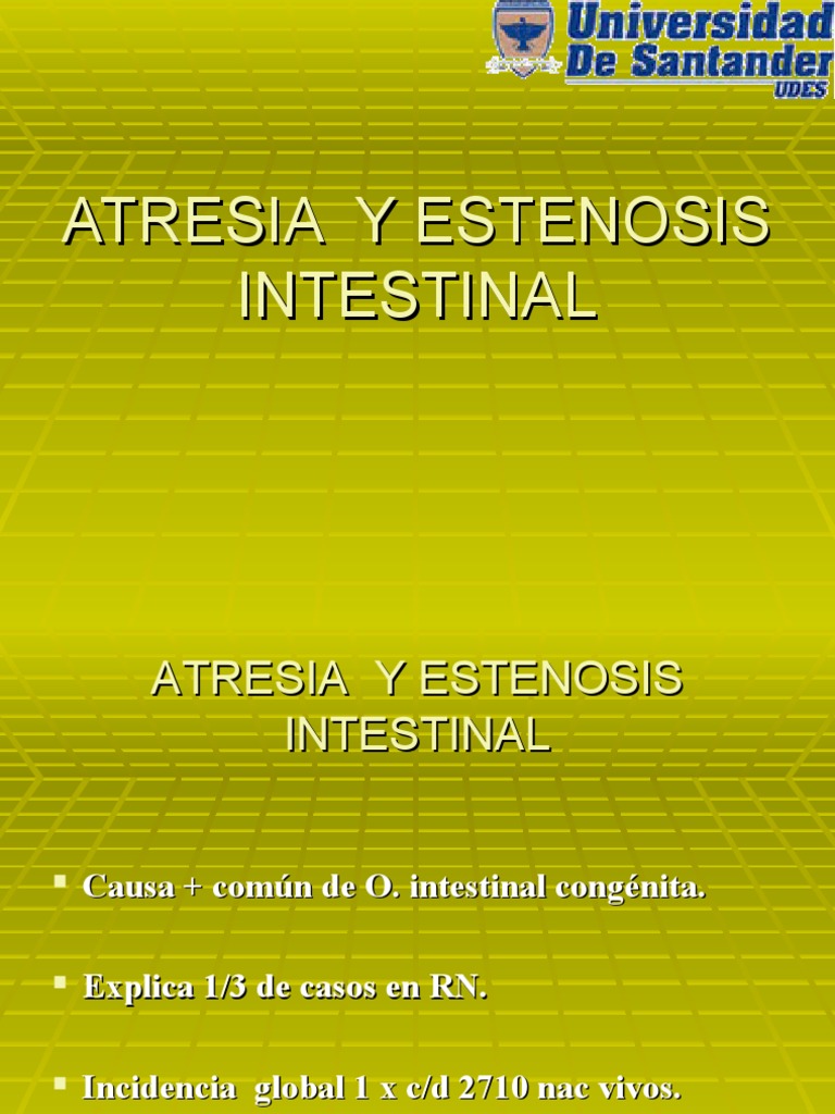 Atresia y Estenosis Intestinal | PDF | Intestino grueso | Gastroenterología