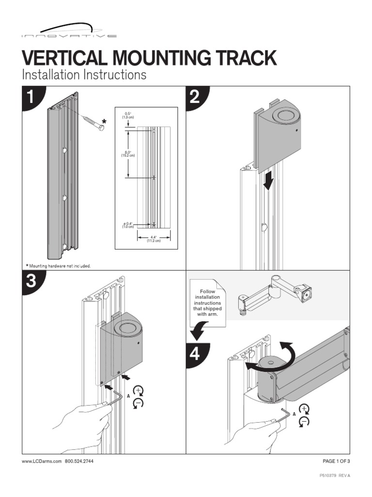 Vertical Mounting Track Instructions | PDF