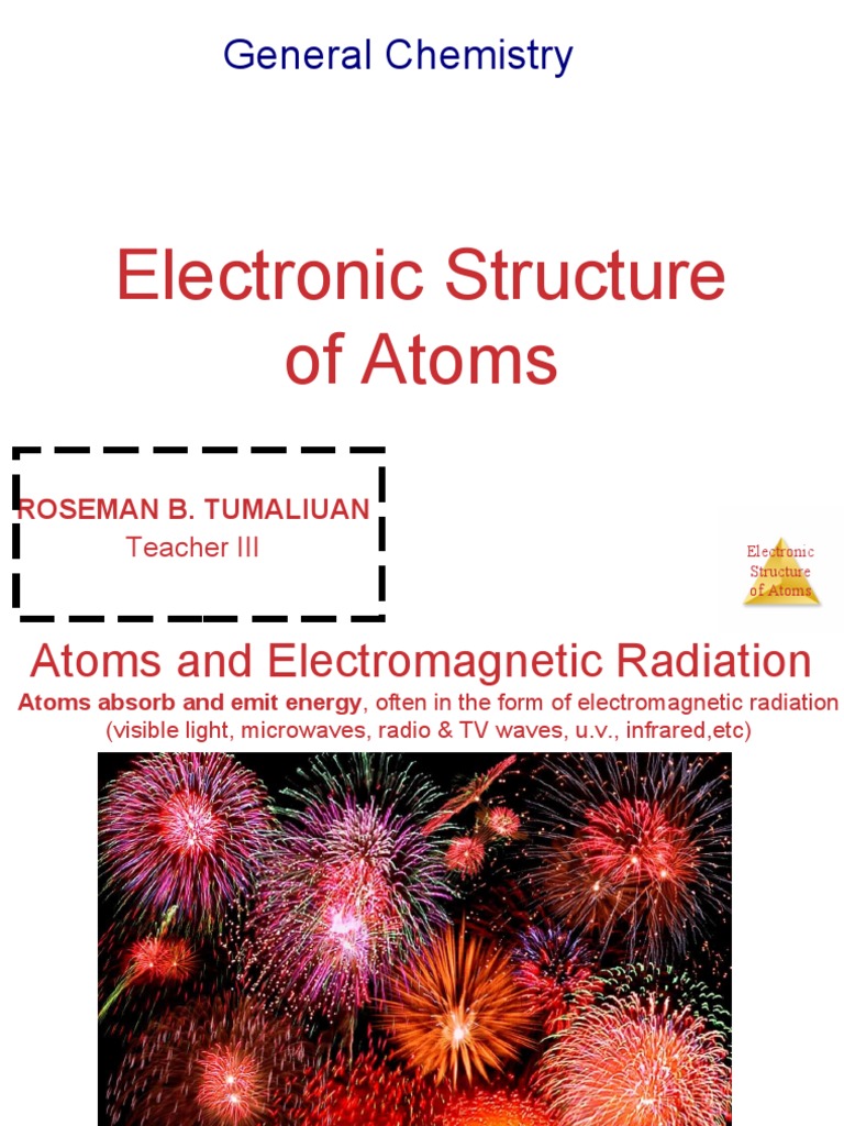 General Chemistry: Electronic Structure of Atoms | PDF | Atomic Orbital ...