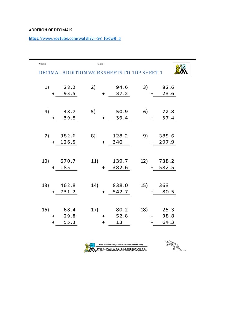Mastering Decimal Operations Guide | PDF
