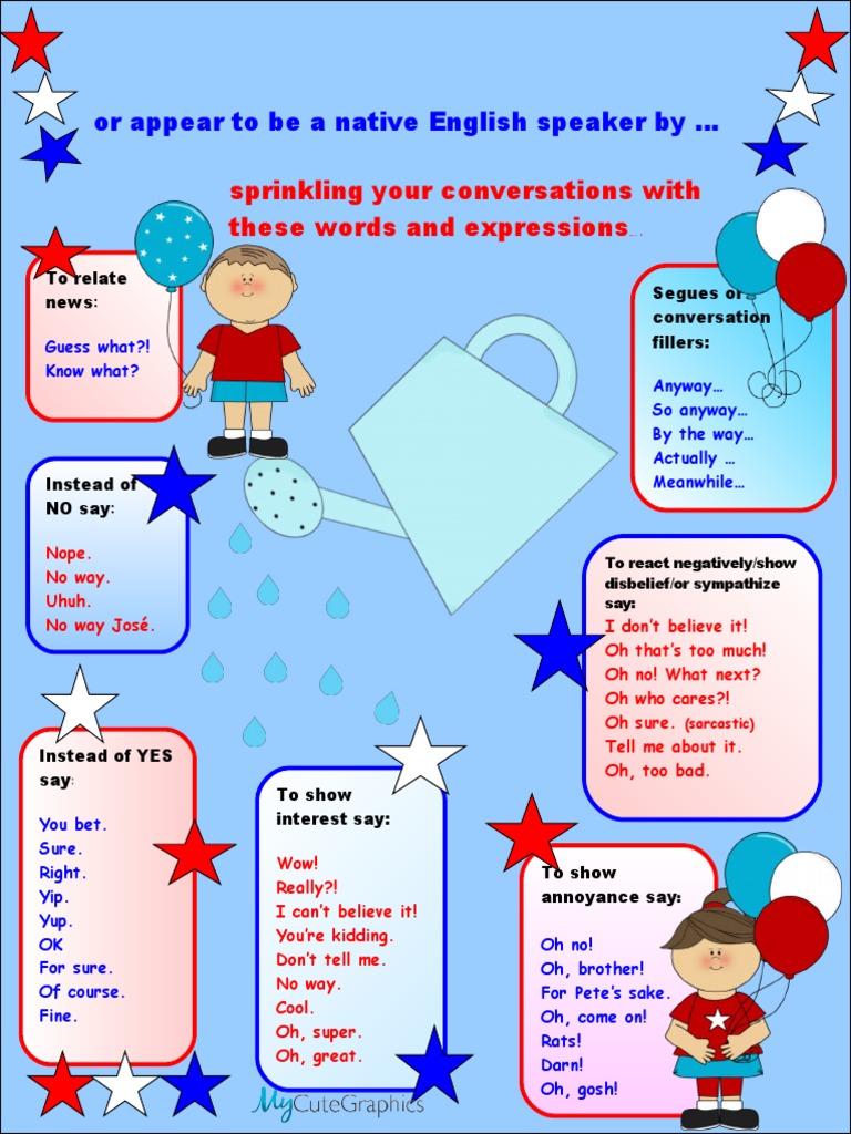 Speak Like An American Poster Classroom Posters Conversation Topics ...