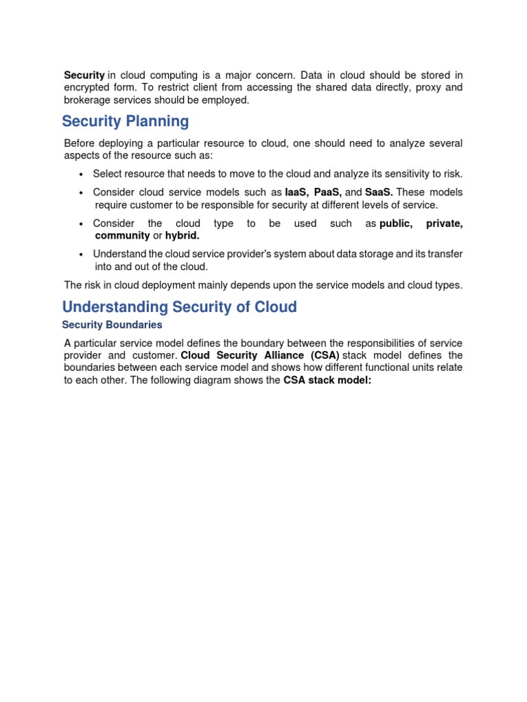 Cloud Security | PDF | Business | Computers