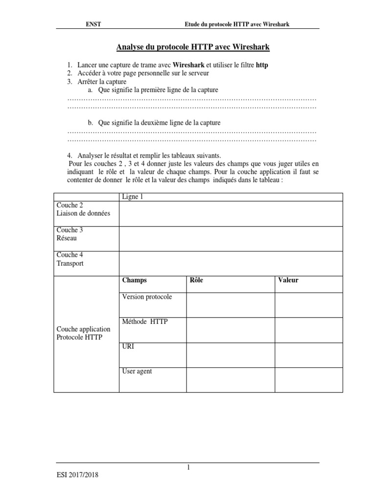 TP1-HTTP Wireshark | PDF | Protocole de transfert hypertexte | Télécommunications