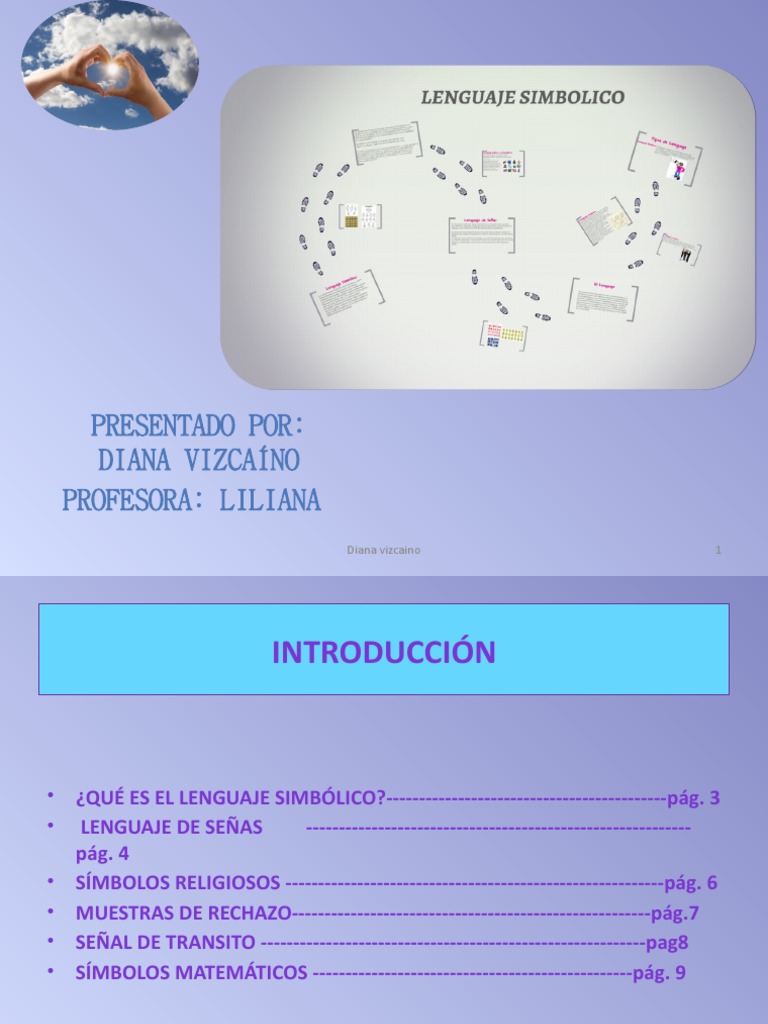 Lenguaje Simbólico-Español | PDF | Los símbolos | Lenguaje de señas