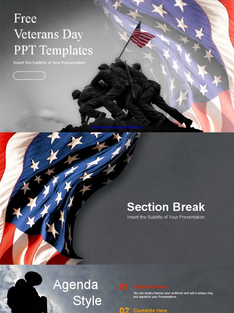 Happy Veterans Day PowerPoint Templates | PDF