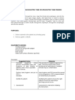 NGT/OGT Feeding Procedures Guide | PDF | Gastroenterology | Medical ...