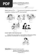 2ND Periodic Test Grade 1 | PDF