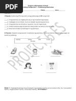 ESP Grade 1 2nd Quarter Worksheets | PDF