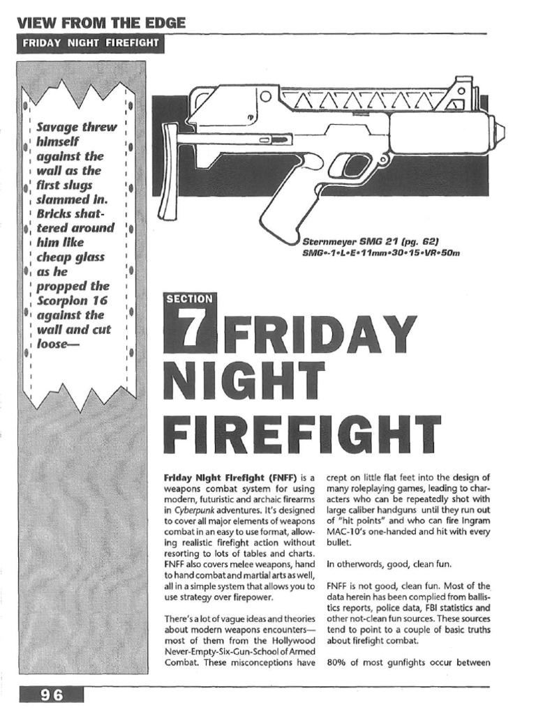 Night Fire Fight: Friday | PDF | Armour | Equipment
