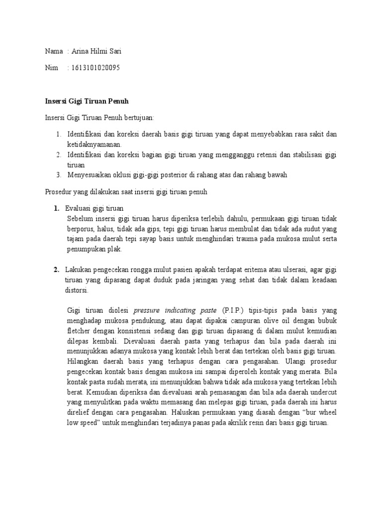 Insersi Dan Kontrol GTP. | PDF