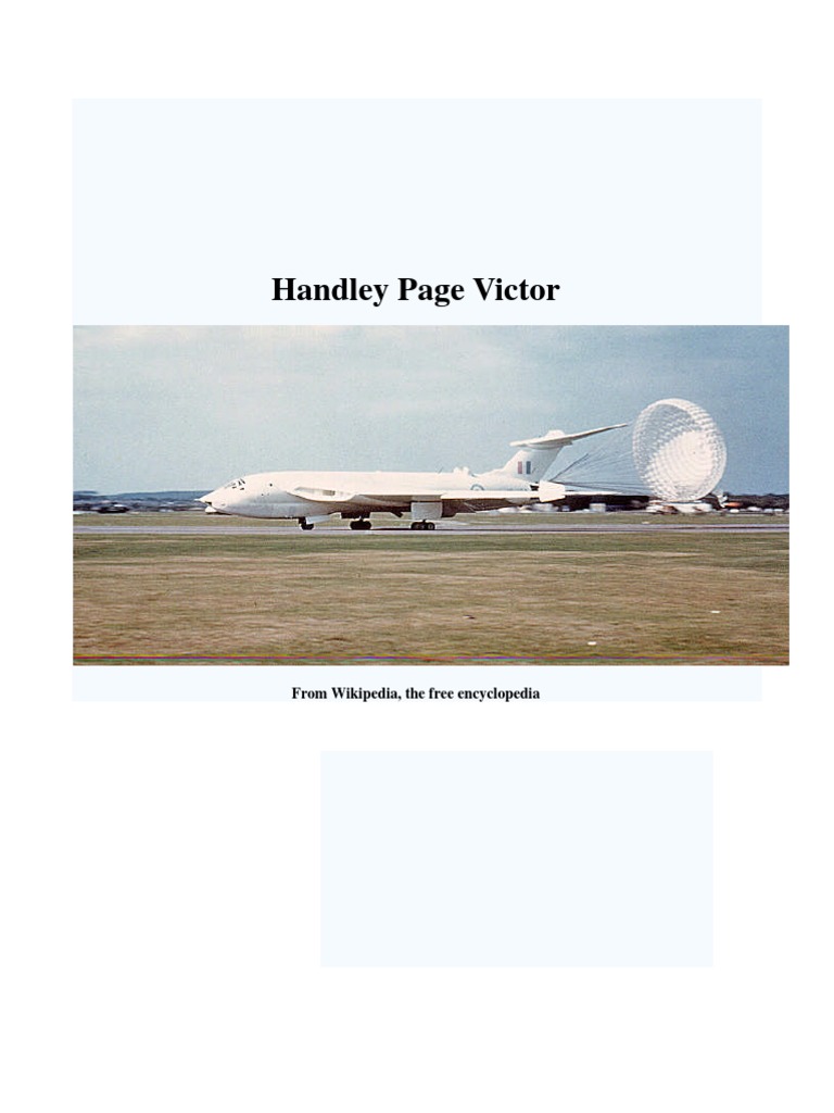 Handley Page Victor | Aerial Refueling | Bomber