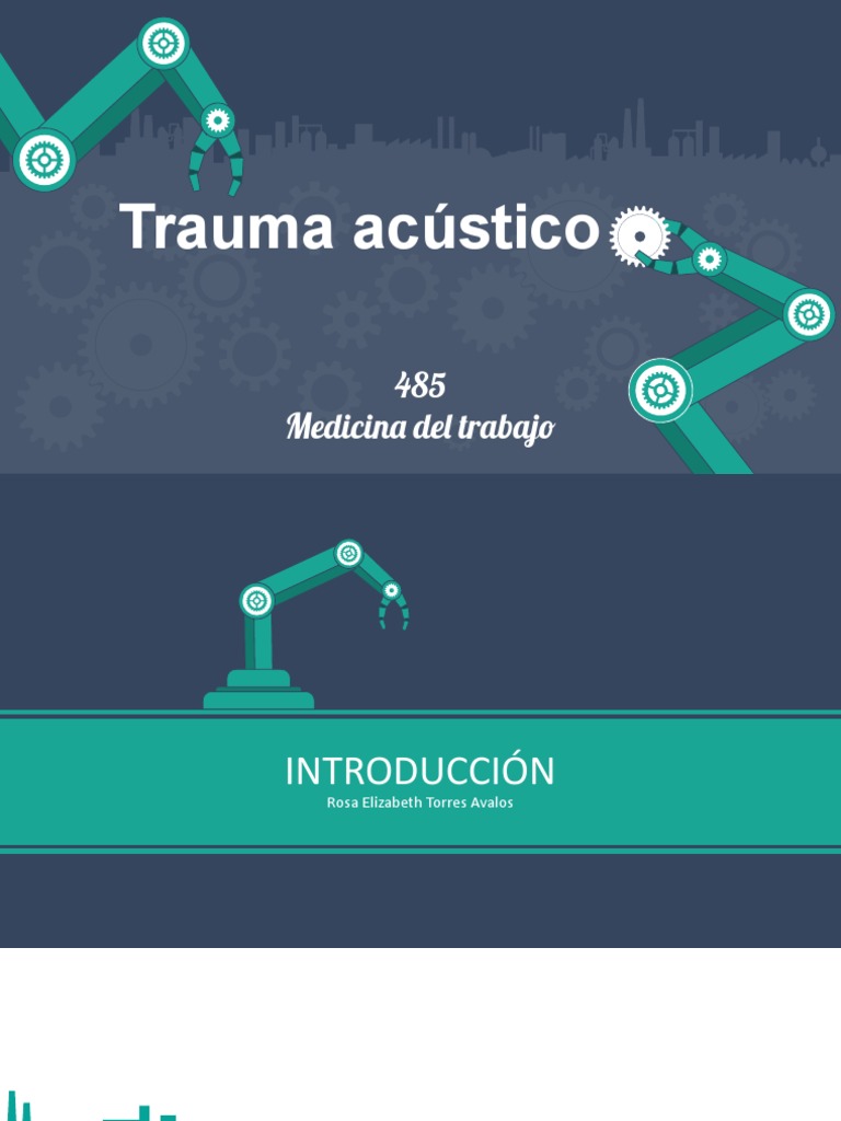 Trauma Acústico: Causas y Prevención | PDF | Sistema Auditorio | Acústica