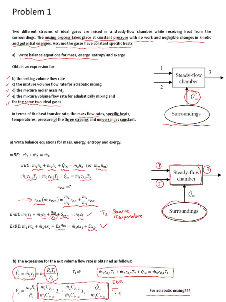 Determining the Final Temperature and Pressure of an Ideal Gas Mixture ...