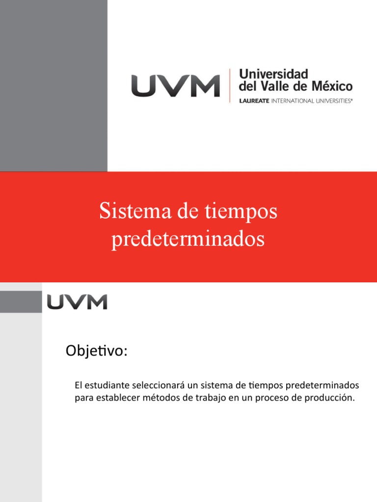 6 Sistema De Tiempos Predeterminados Pdf Science Ciencia General