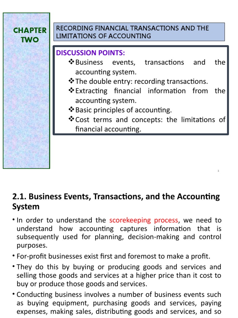 CH 2 Accounting Transactions | PDF | Debits And Credits | Equity (Finance)