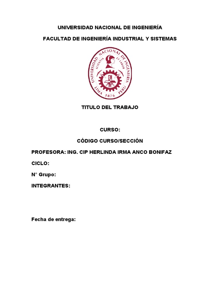 Modelo Caratula | PDF