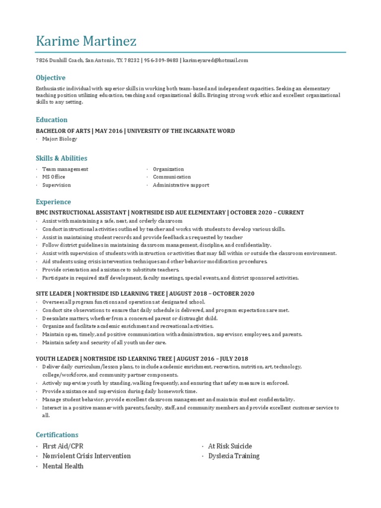Karime Martinez | PDF | Classroom Management | Teachers
