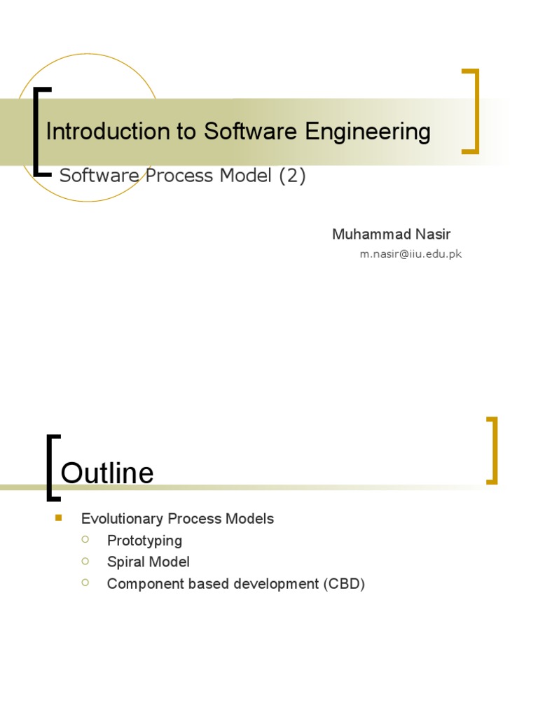 Lecture 4 - Software Process Model | PDF | Component Based Software Engineering | Software ...