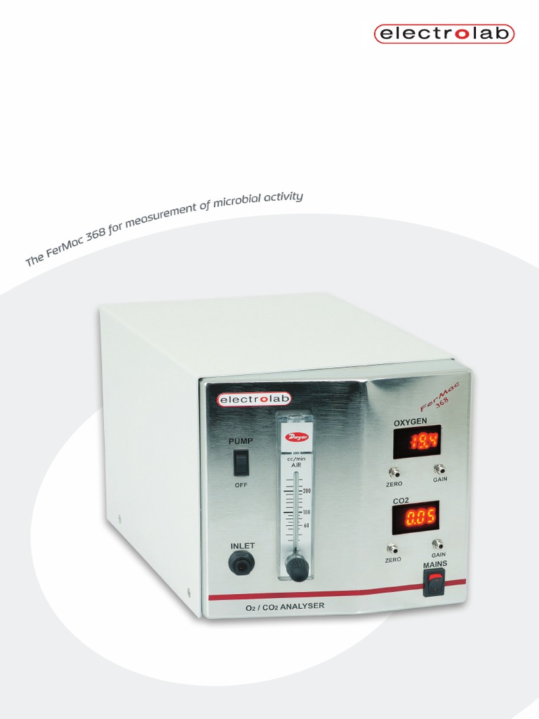 SENSOR CO2 e O2 FerMac 368 | PDF | Carbon Dioxide | Fermentation