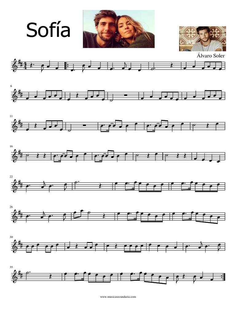 Alvaro Soler Sofia Flauta Dulce | PDF
