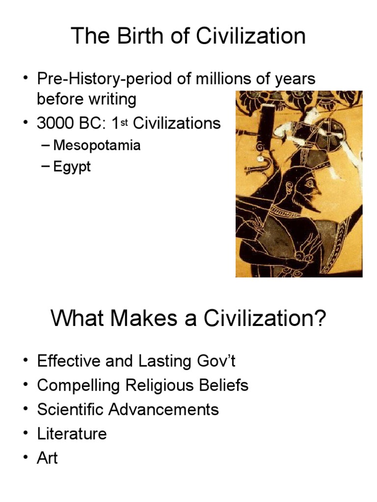 The Birth of Civilization | PDF | Paleolithic | Ancient Egypt