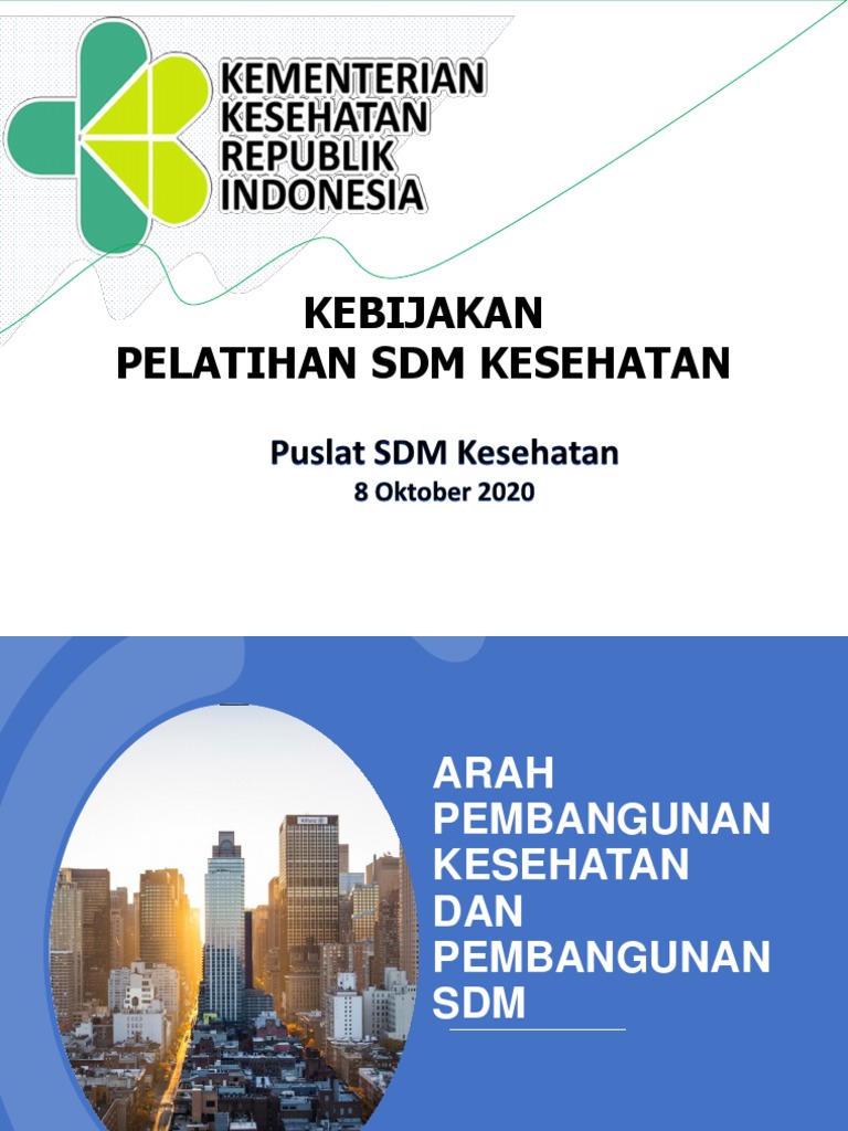 Kebijakan Pelatihan SDM Kesehatan | PDF