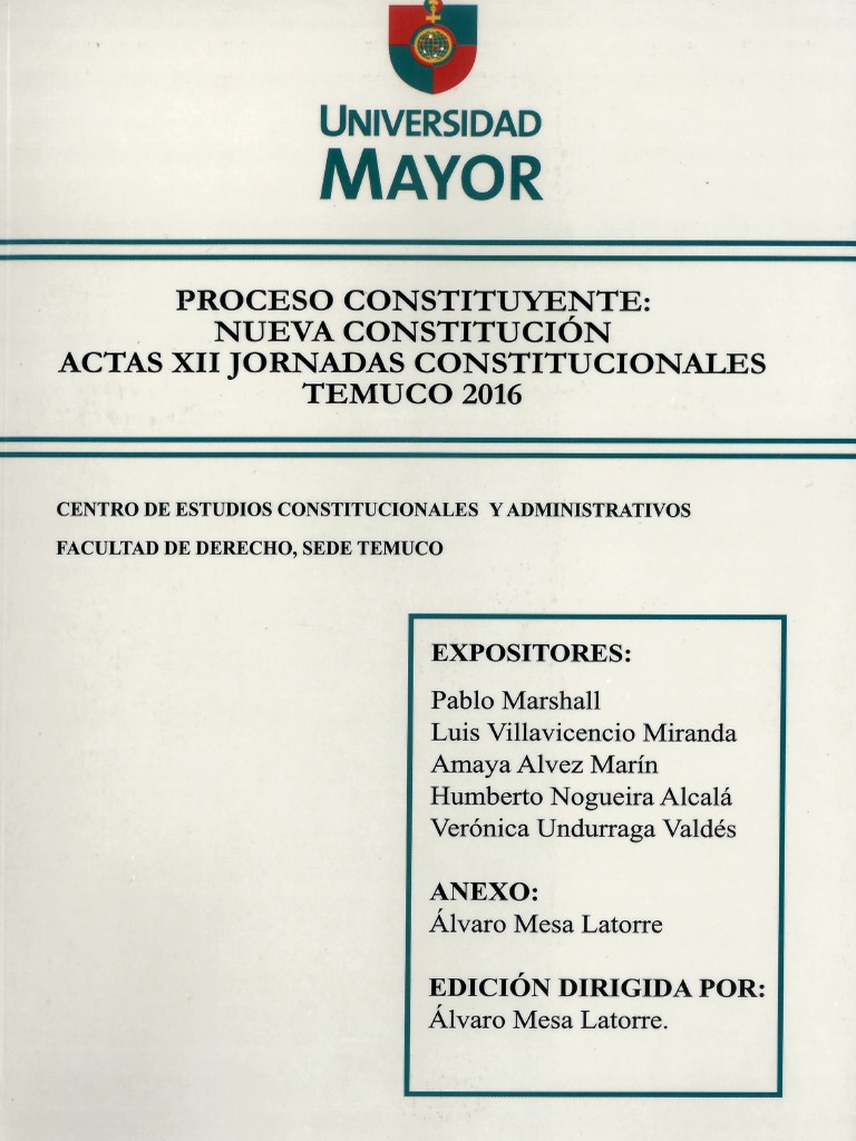 Actas XII Jornadas Constitucionales 2016 | PDF