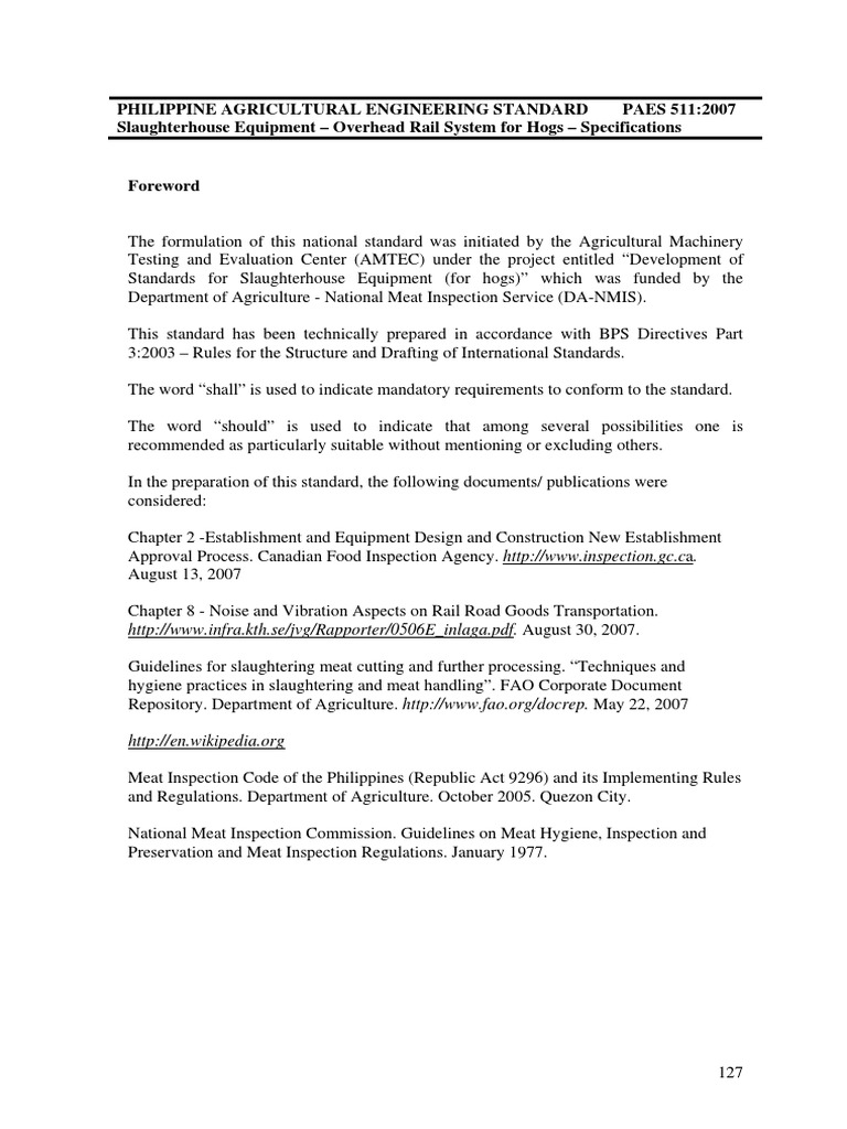 Overhead Rail System for Hogs Standards | PDF | Track (Rail Transport ...