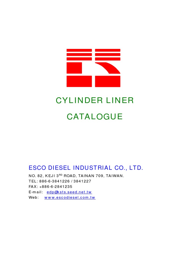Esco Diesel Liner Catalogue | PDF