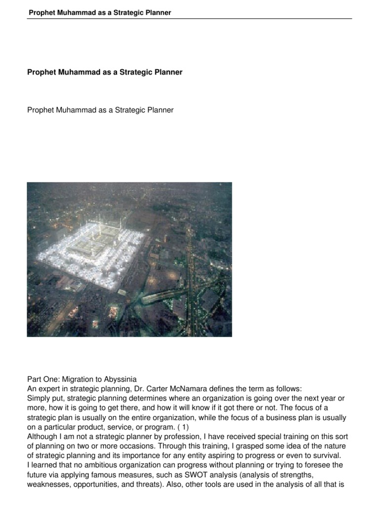 Strategic Lessons from Prophet Muhammad | PDF | Muhammad | Medina