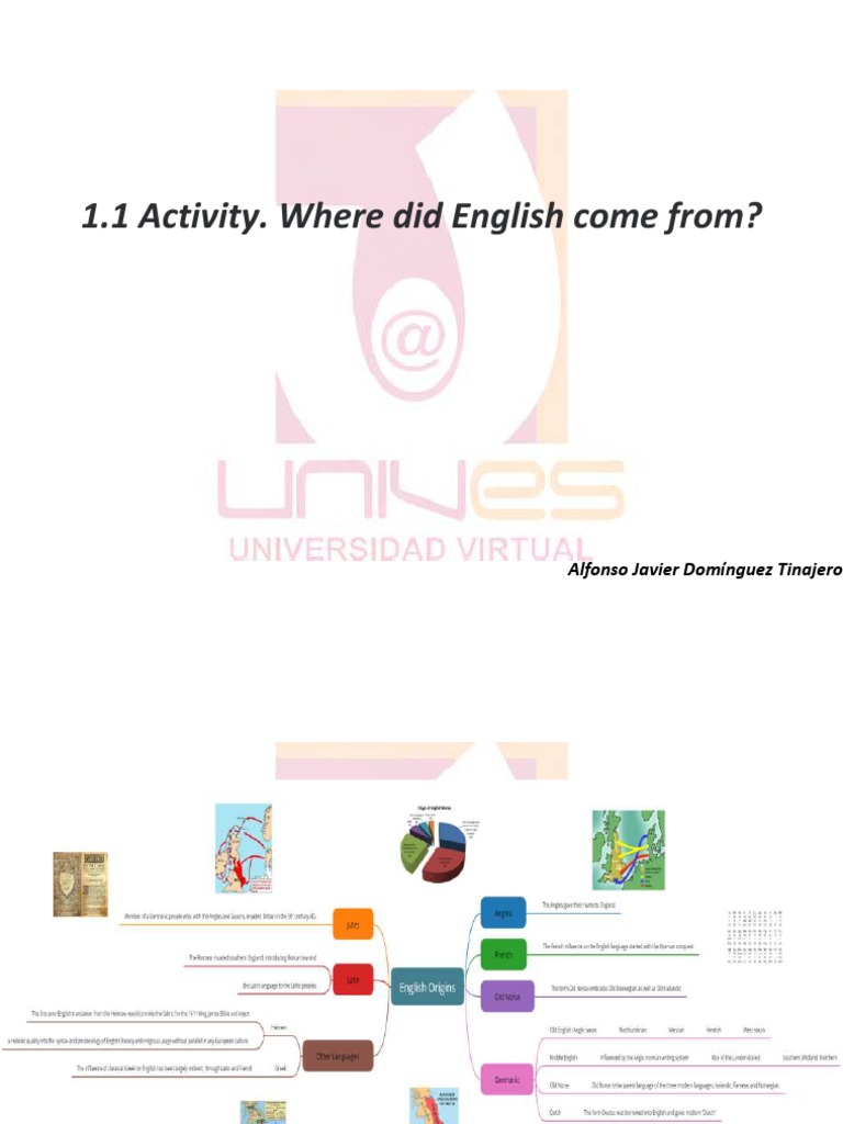 1.1 Activity. Where Did English Come From | PDF