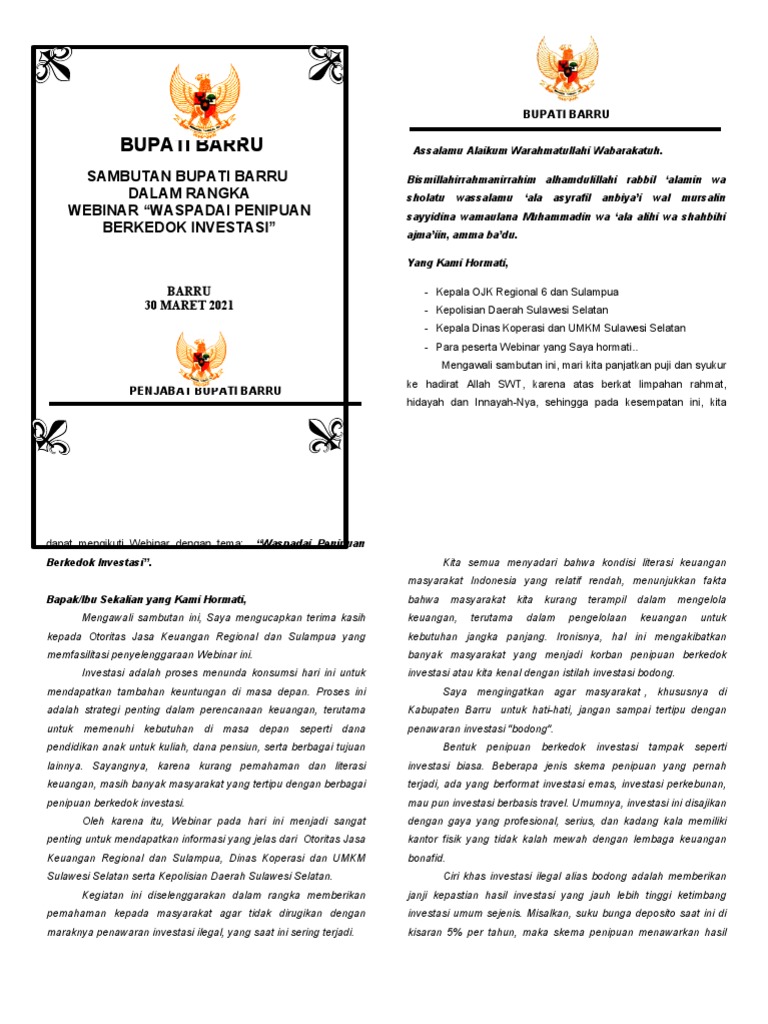 Waspadai Penipuan Investasi Bodong | PDF