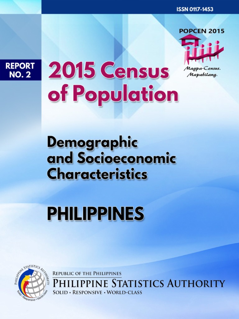 2015 CPH - Report No. 2 - Philippines | PDF | Census | Marriage