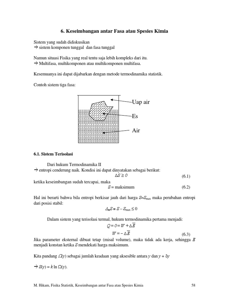 FStat 06 Keseimbangan Antar Fasa | PDF