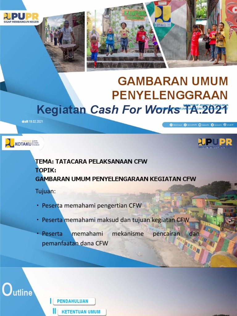 Panduan Pelaksanaan Cash For Work 2021 | PDF | Bisnis | Pengelolaan ...