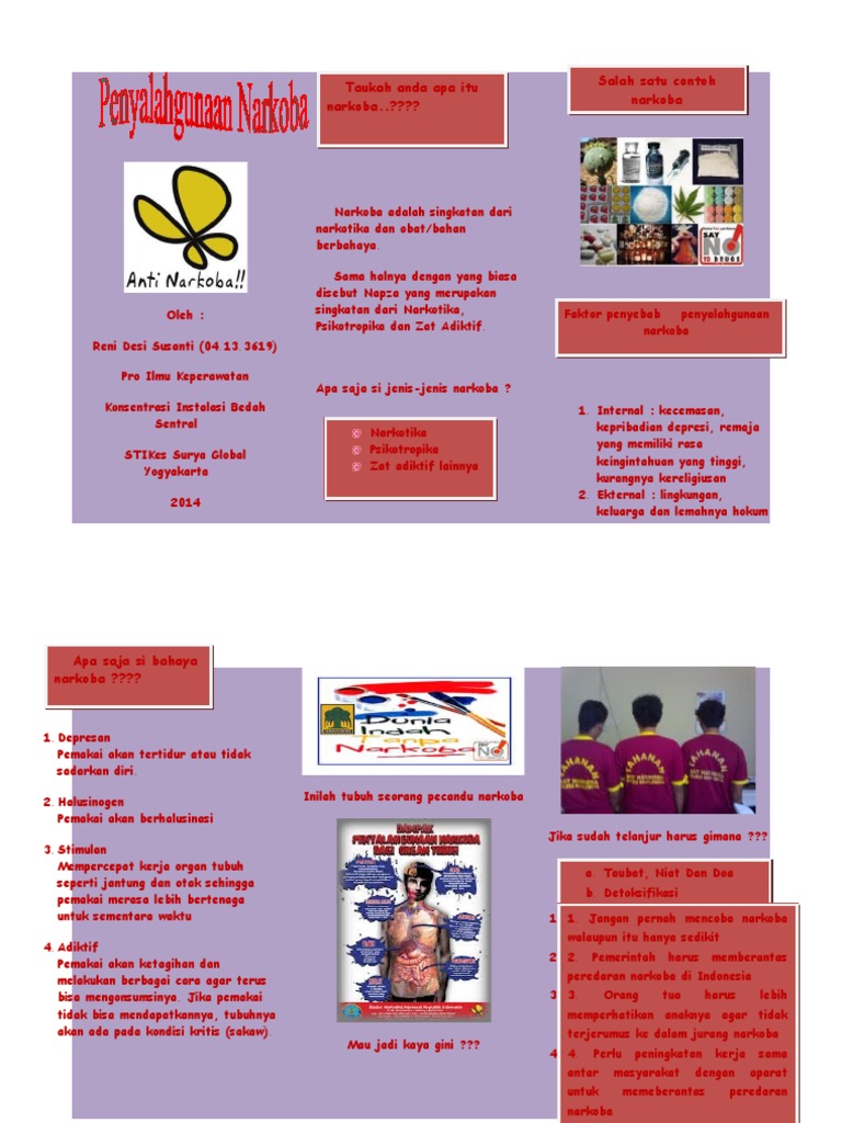 Leaflet Penyalahgunaan Narkoba | PDF