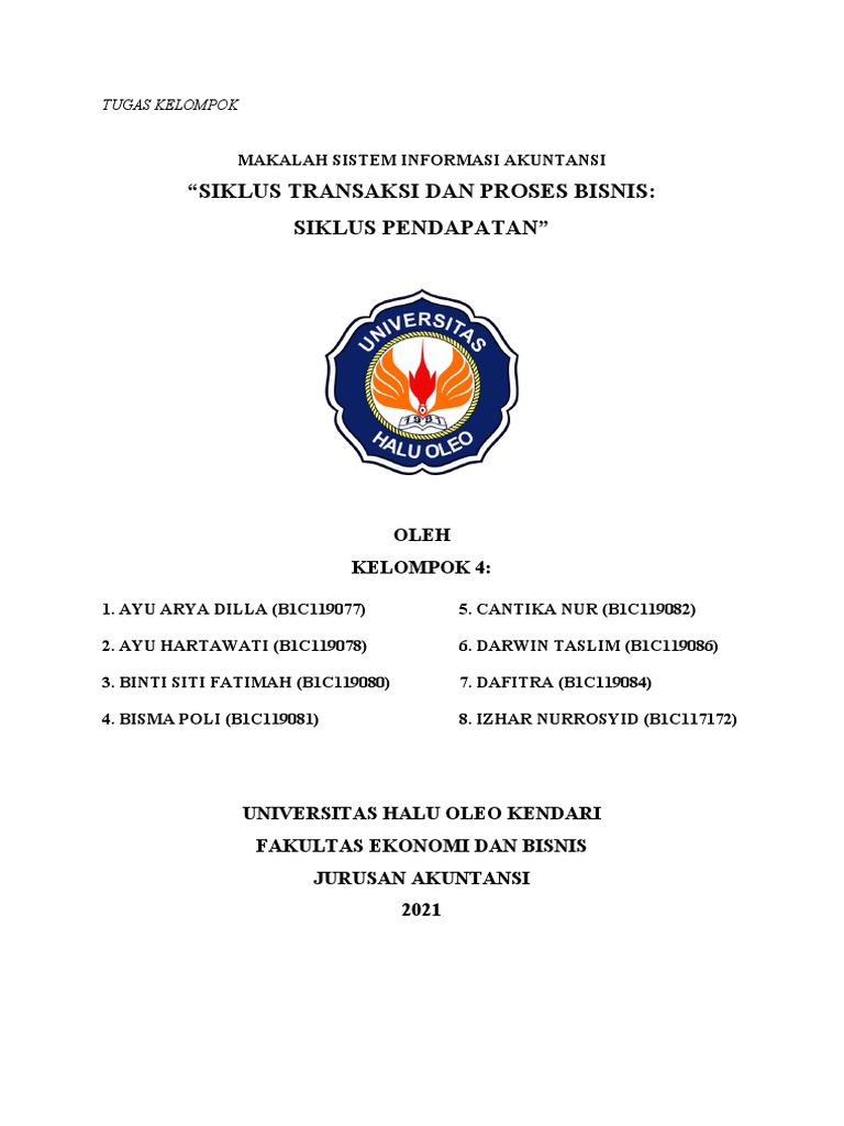 Kelompok 4 - Makalah Siklus Pendapatan | PDF