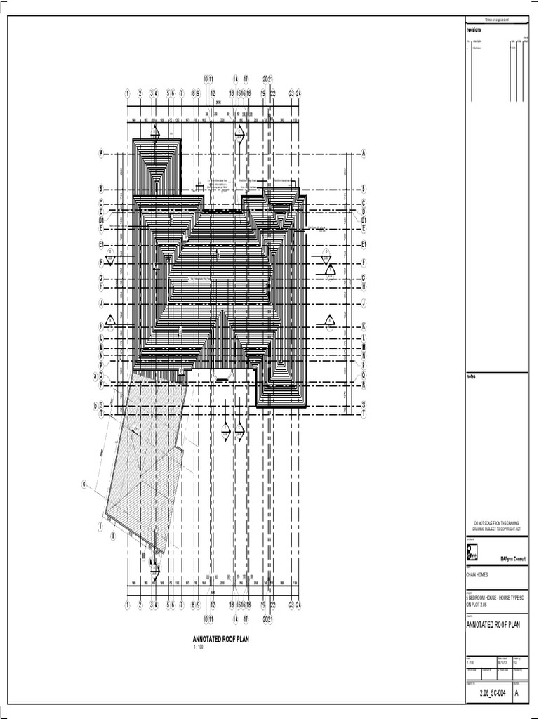 Annotated Roof Plan: 100mm On Original Sheet | PDF | Building Materials ...