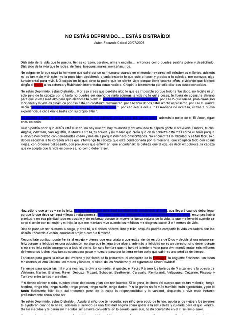 No Estás Deprimido | PDF | Perdón | Alma