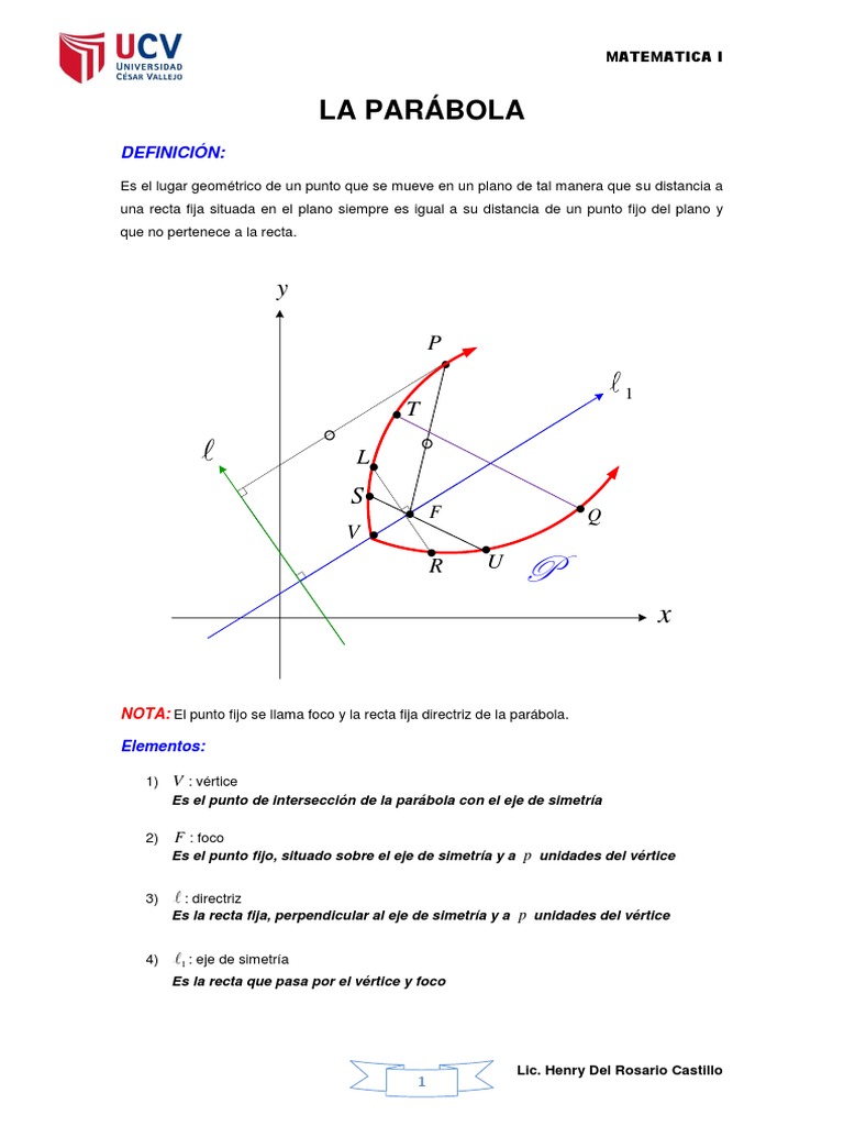 La Parabola | PDF | Línea (geometría) | Geometría diferencial