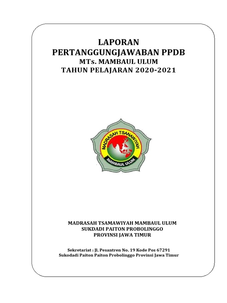 LAPORAN KEGIATAN PPDB Kedalam | PDF
