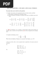 Mat Lab Assignment 1 | PDF | Matrix (Mathematics) | Mathematical Analysis